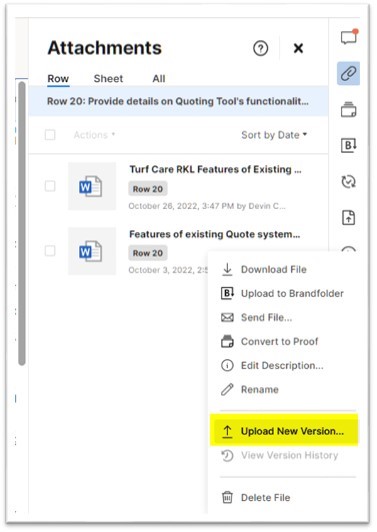 How To Upload Multiple Versions of a Document in Smartsheet